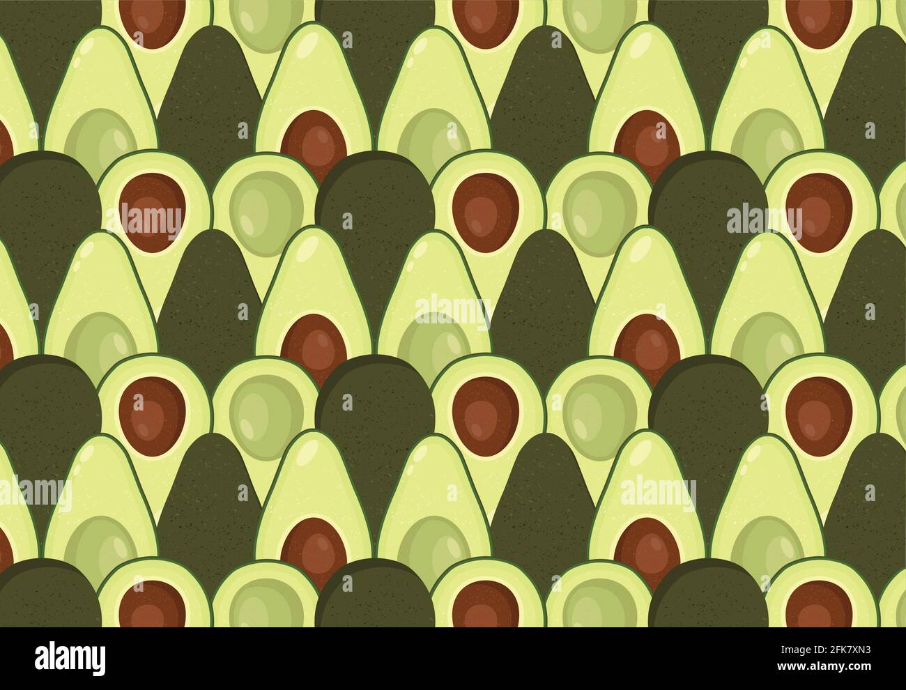 Background with Avocado. Vector avocado pattern. Vector texture for ...