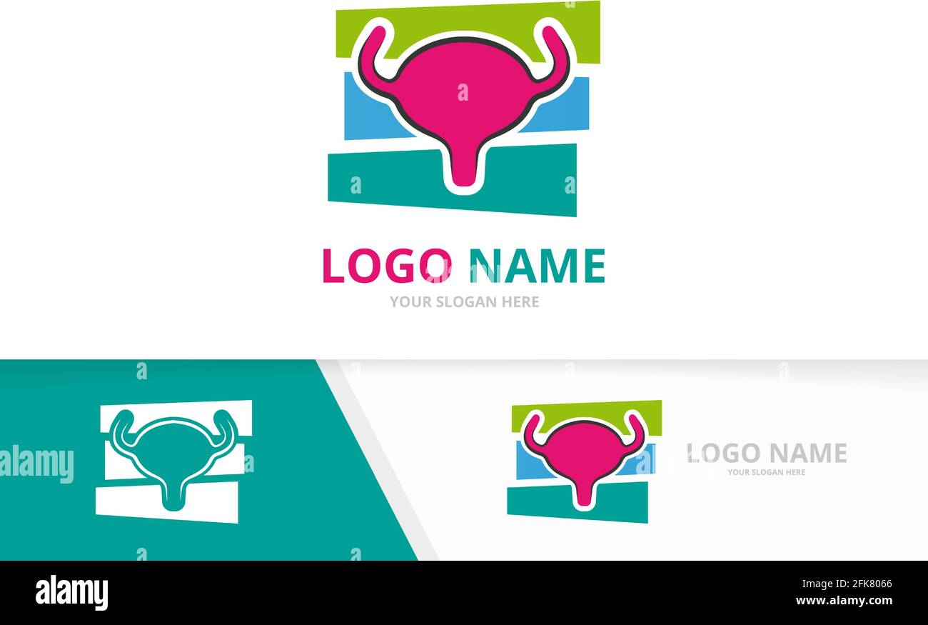 Bladder logotype design template. Vector urinary tract logo combination ...