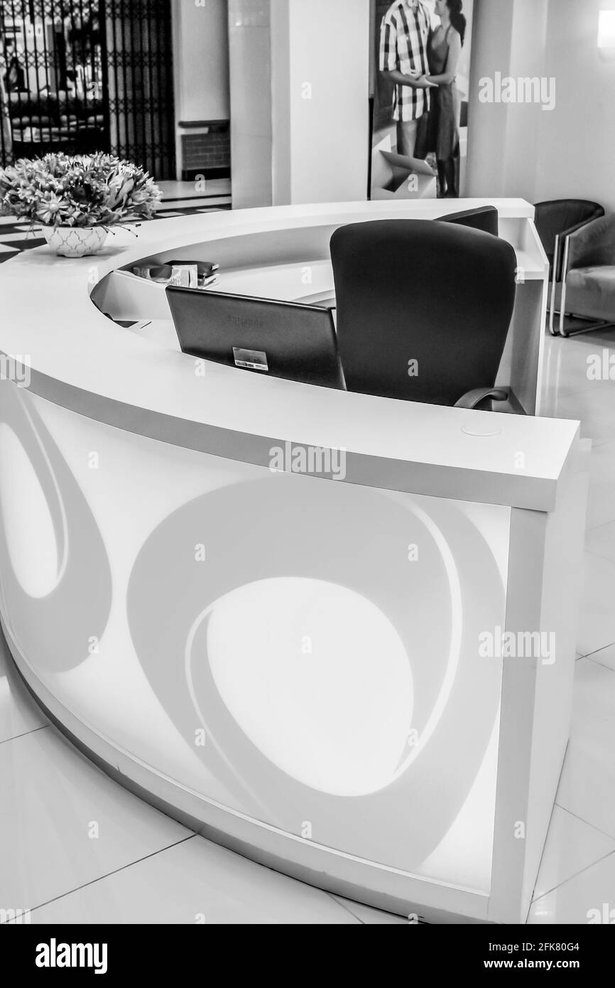 Inside bank queue Black and White Stock Photos & Images - Alamy