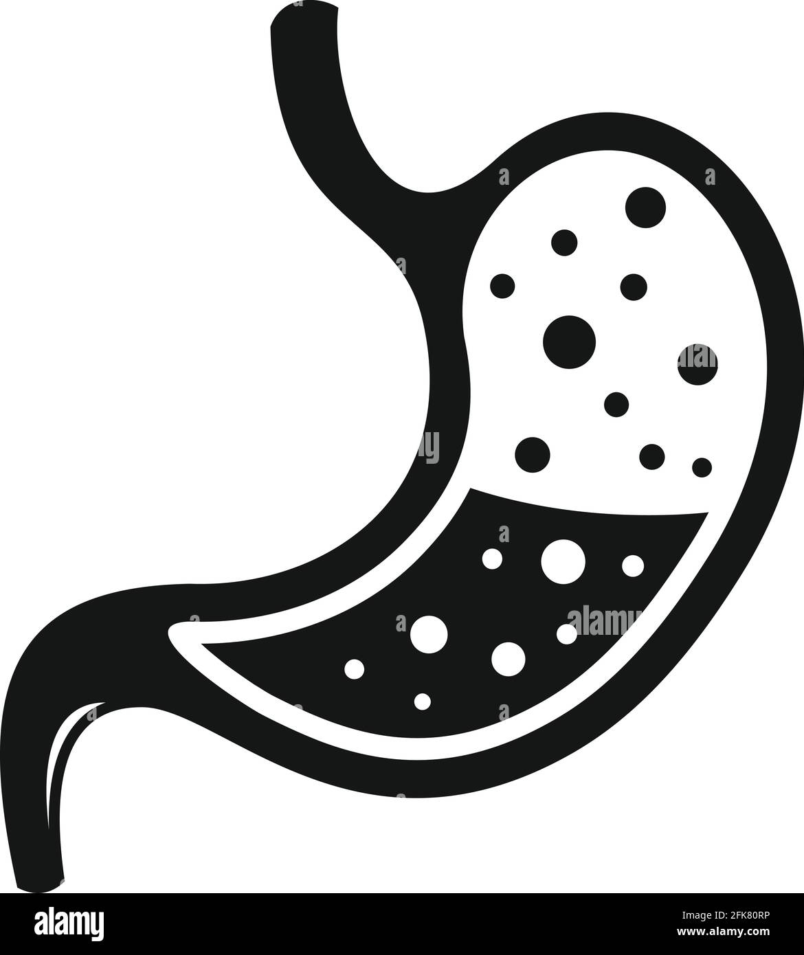 Digestion stomach liquid icon, simple style Stock Vector Image & Art ...