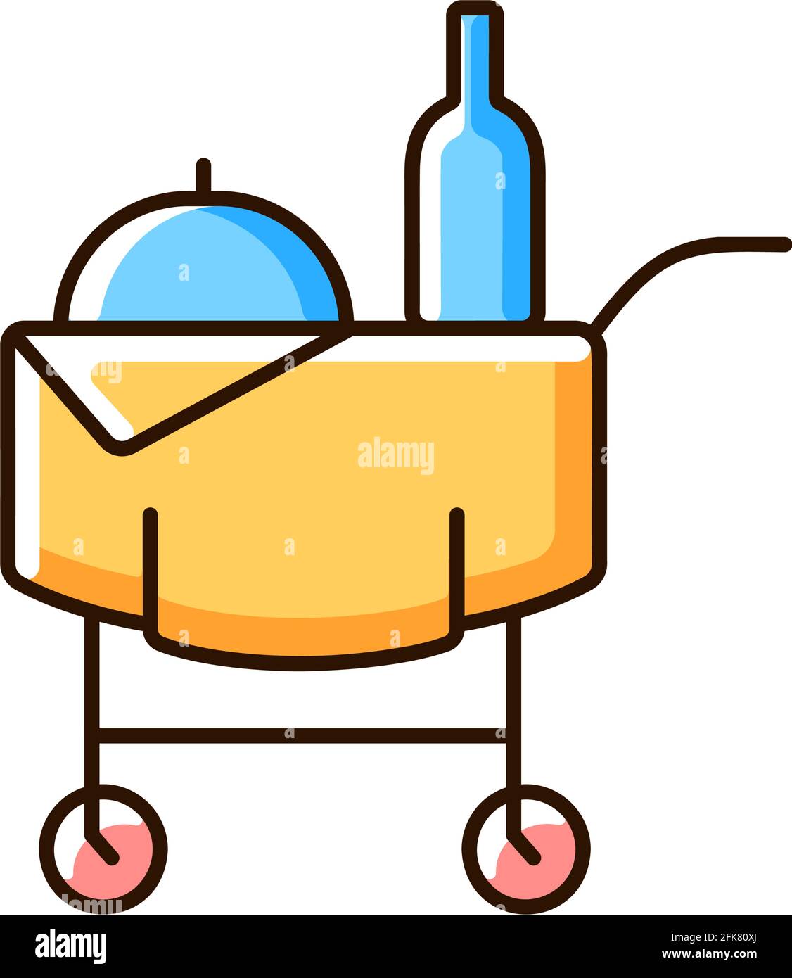 Room service RGB color icon Stock Vector Image & Art - Alamy