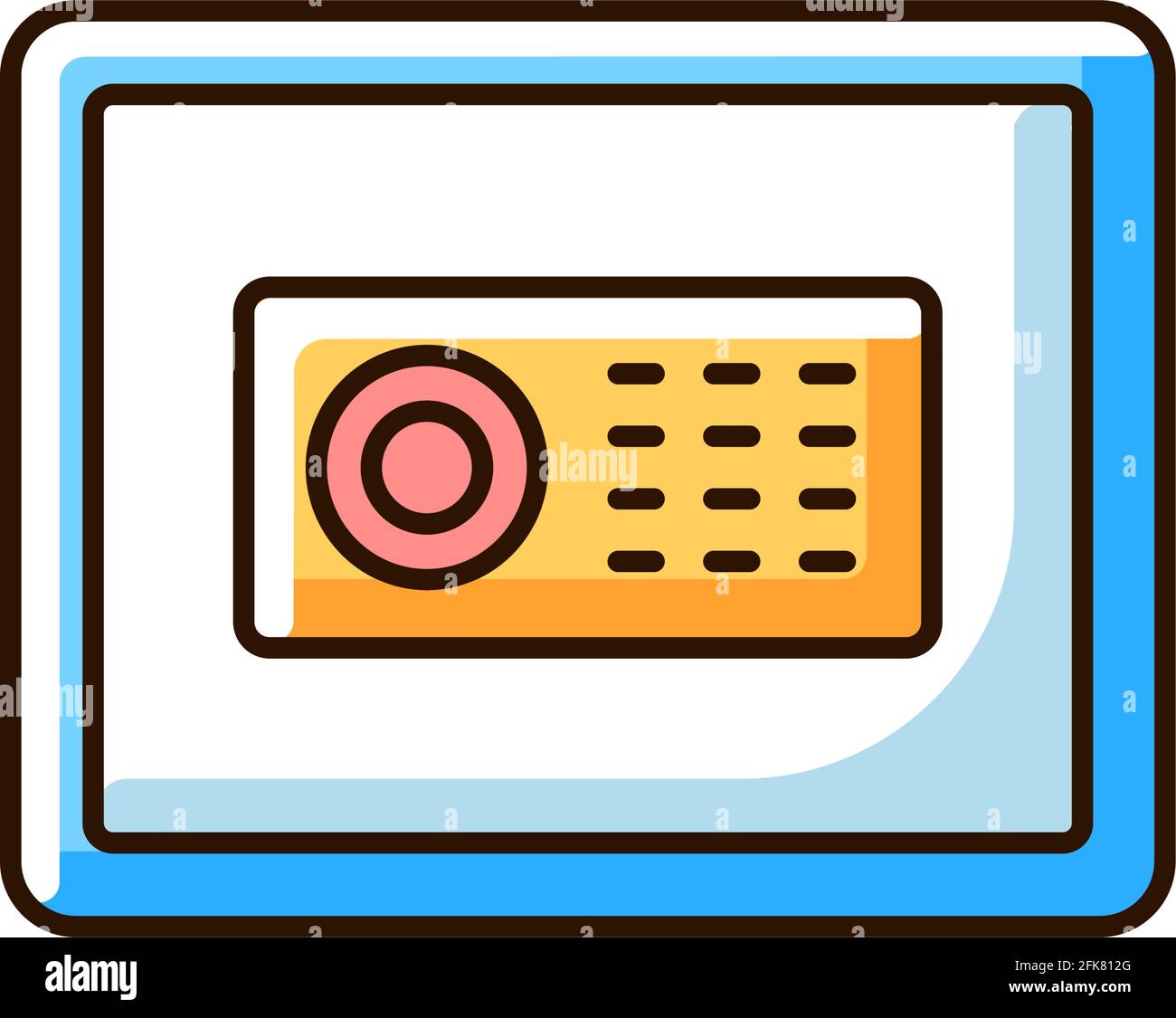 Electronic safe vault Stock Vector Images - Alamy