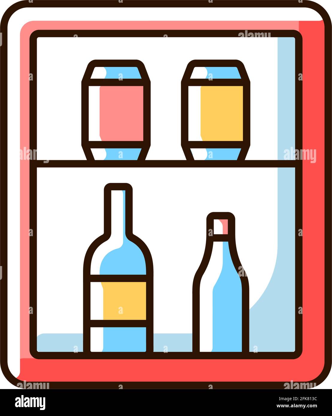 Hotel mini bar fridge Stock Vector Images - Alamy