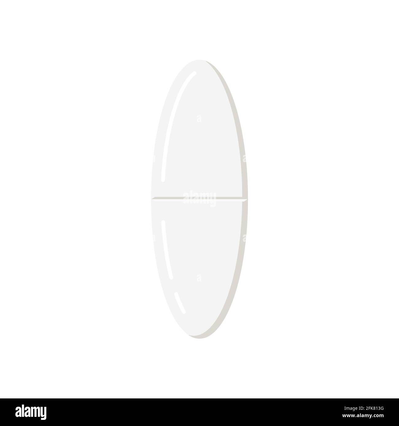 White oval pill Stock Vector Images - Alamy
