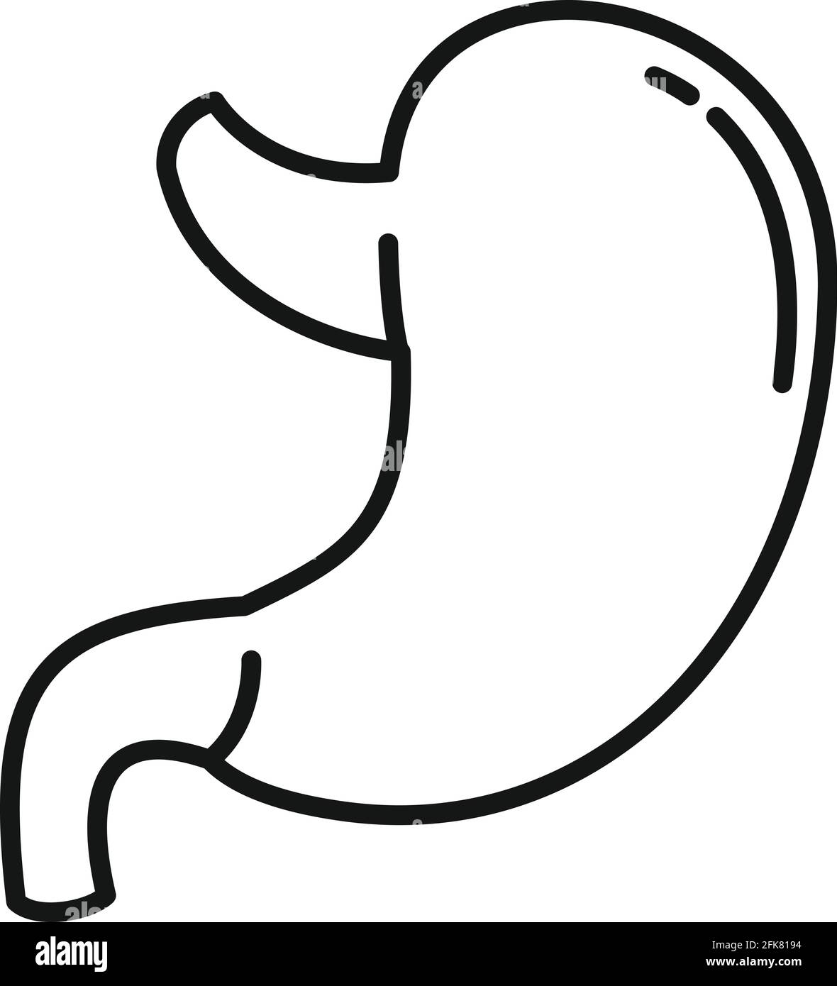 Healthy stomach icon, outline style Stock Vector Image & Art - Alamy