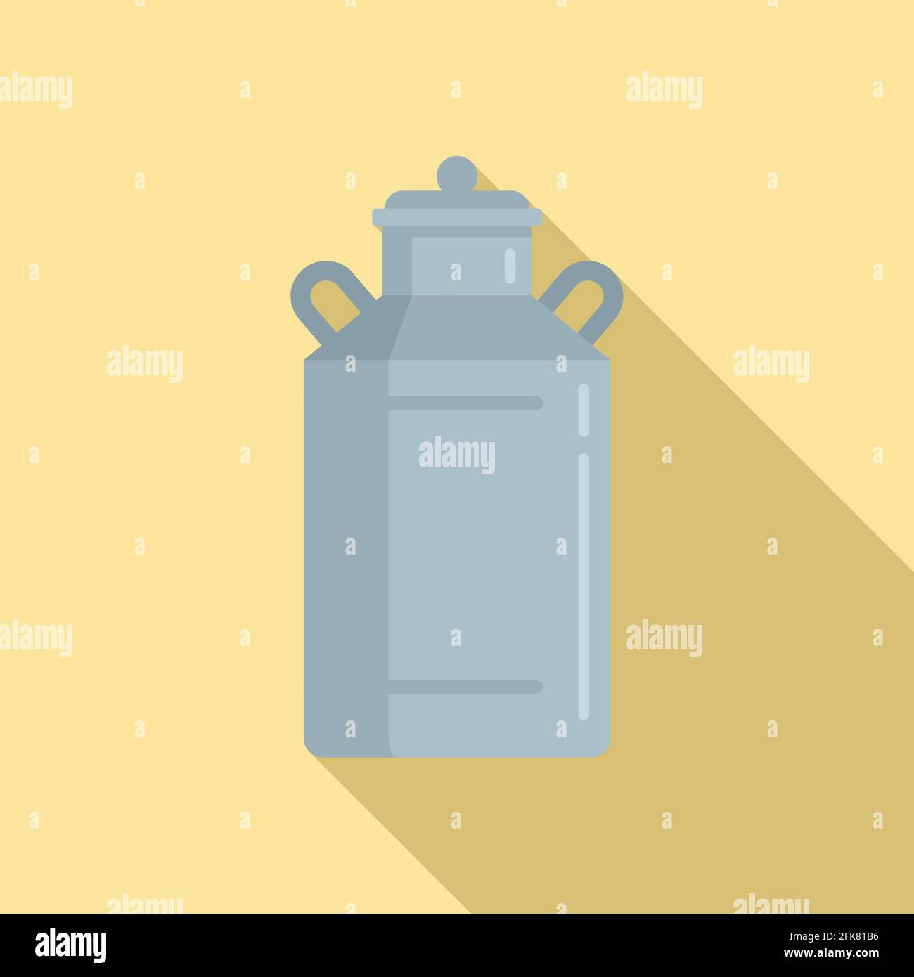 Milk barrel icon, flat style Stock Vector Image & Art - Alamy