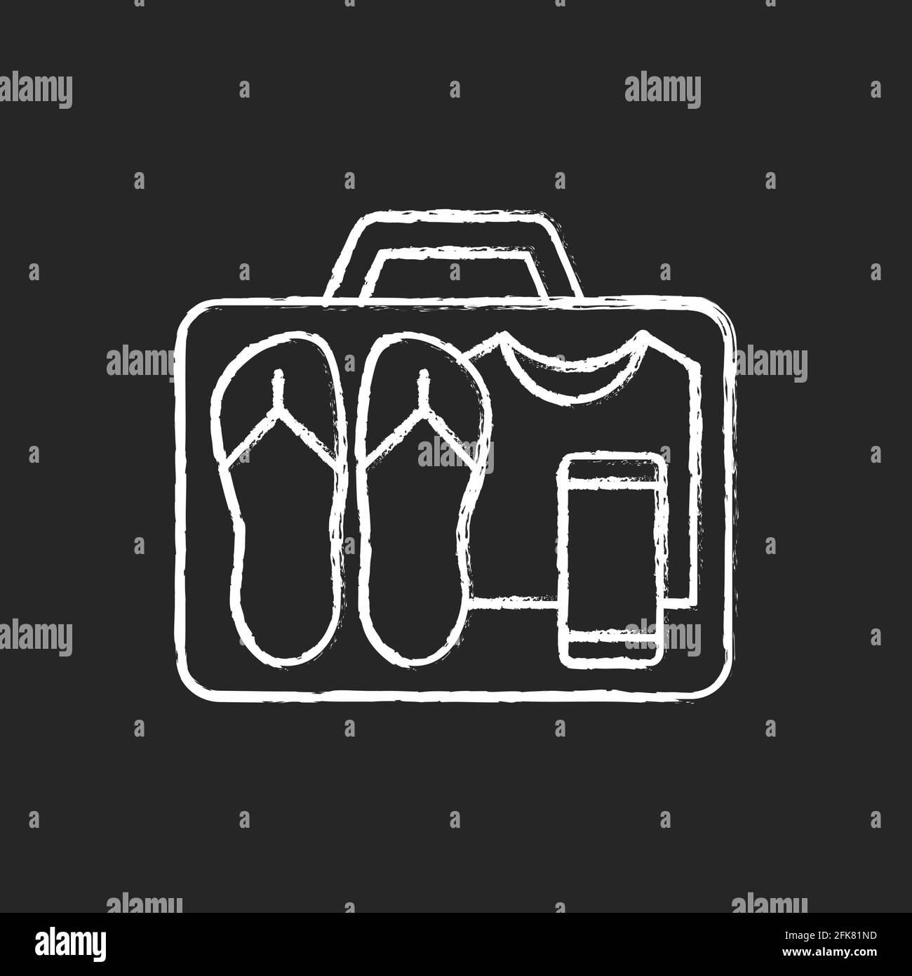 Minimalist mindset chalk white icon on black background Stock Vector ...