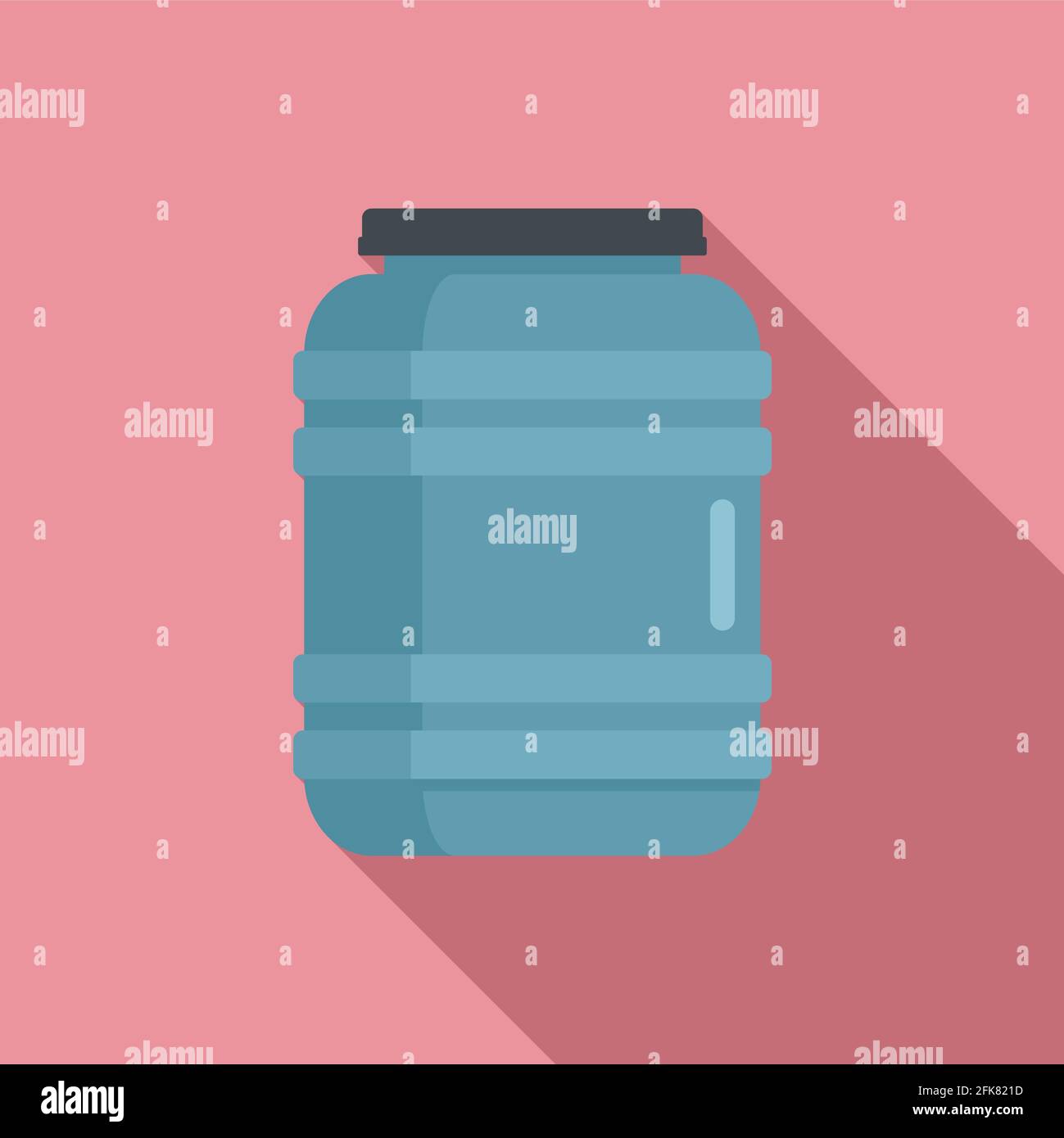 Plastic barrel icon, flat style Stock Vector Image & Art - Alamy