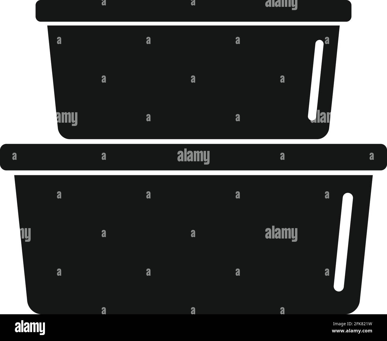 Stack plastic food container Black and White Stock Photos & Images - Alamy