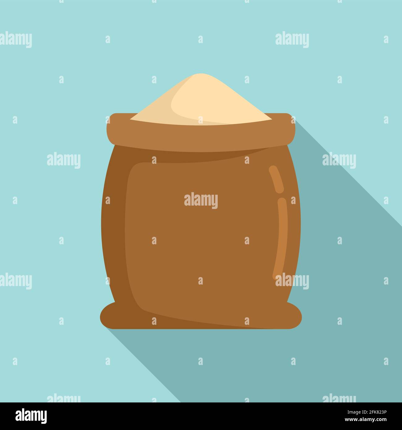 Big bag of flour Stock Vector Images - Alamy