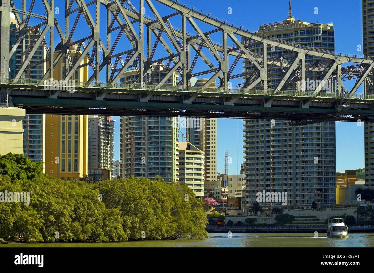 The Story Bridge is a steel cantilever bridge spanning the Brisbane ...