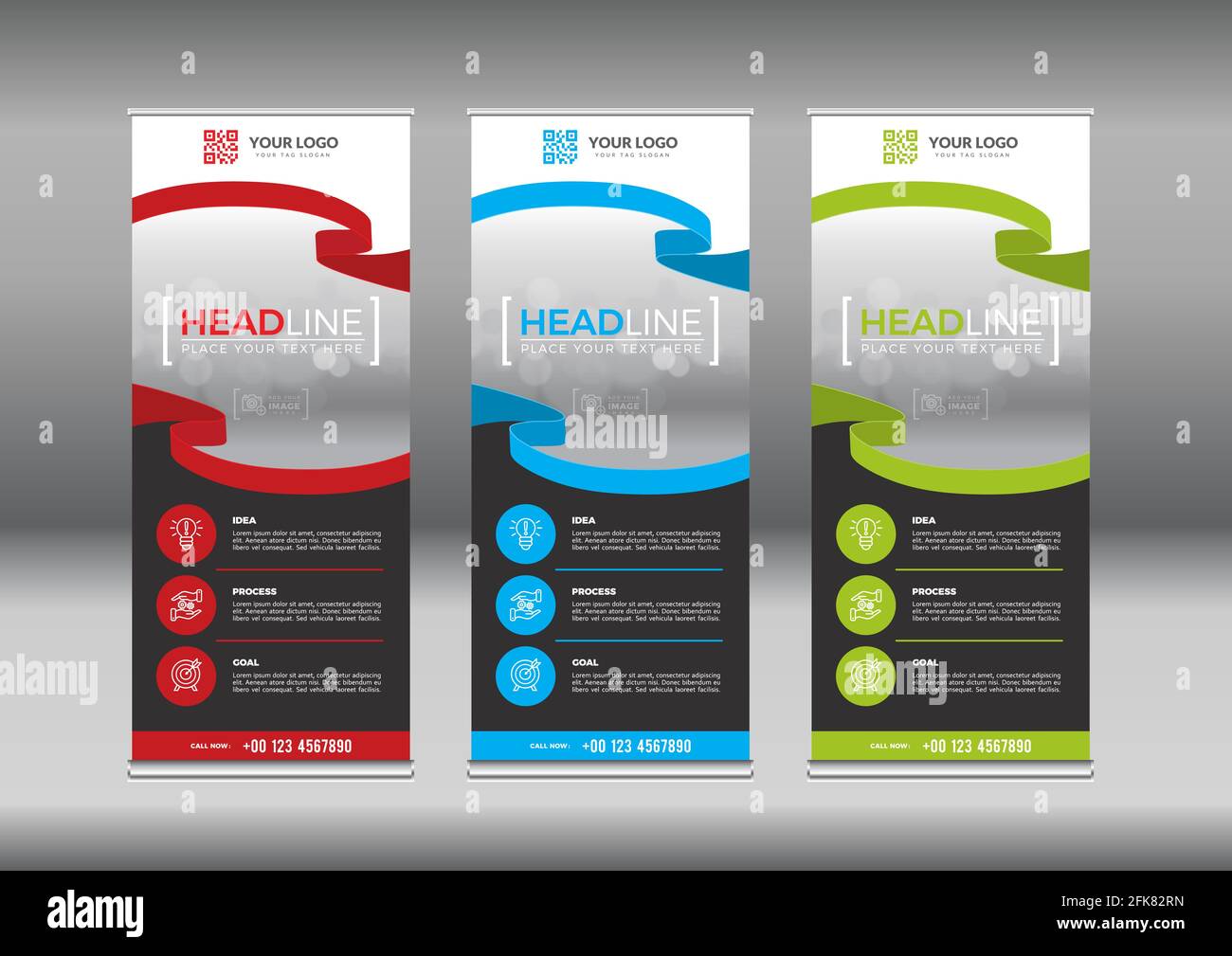 Standee roll up banner design hi-res stock photography and images - Alamy