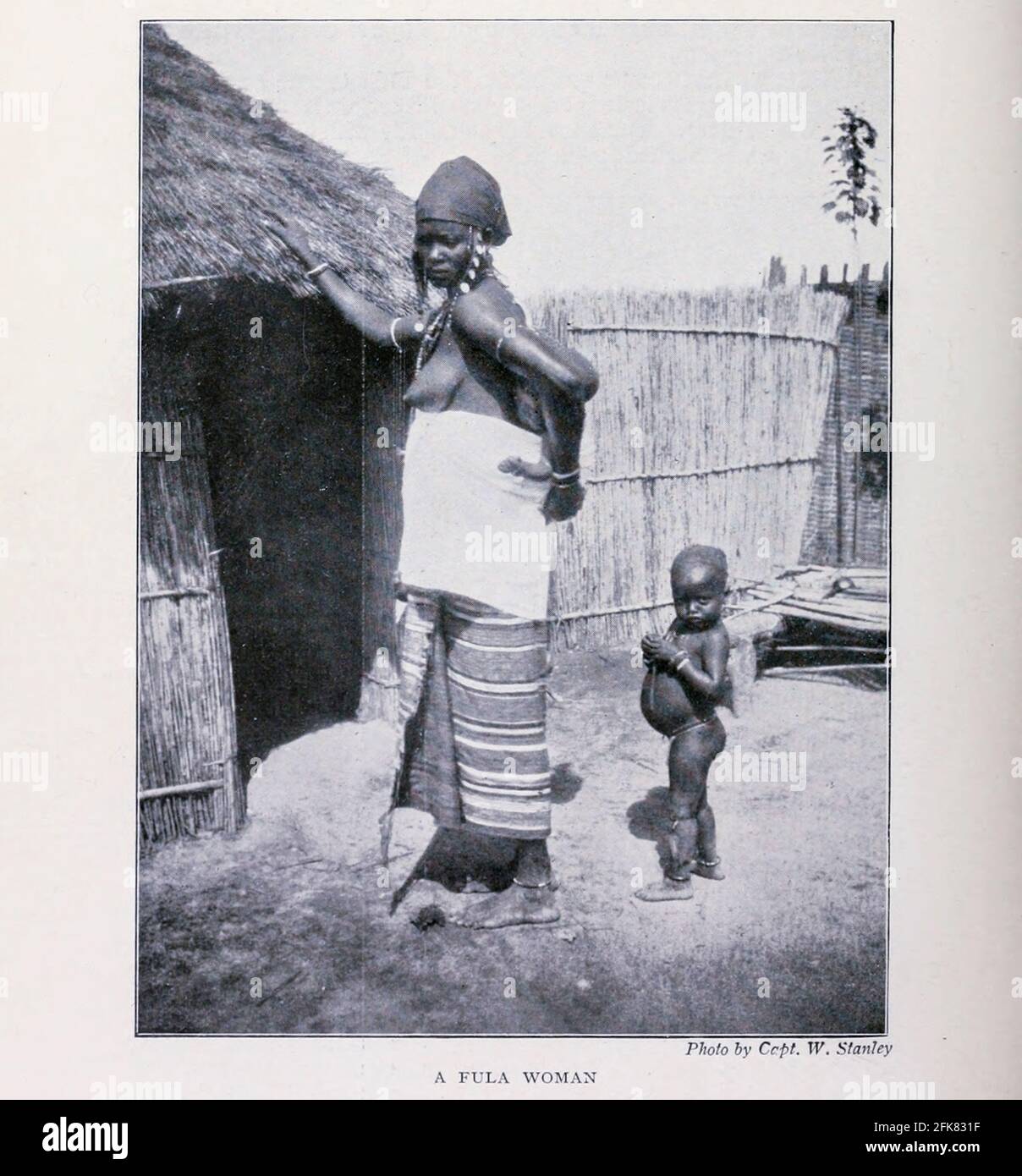 A Fula Woman, Sokoto Nigeria From the Book ' Britain across the seas ...