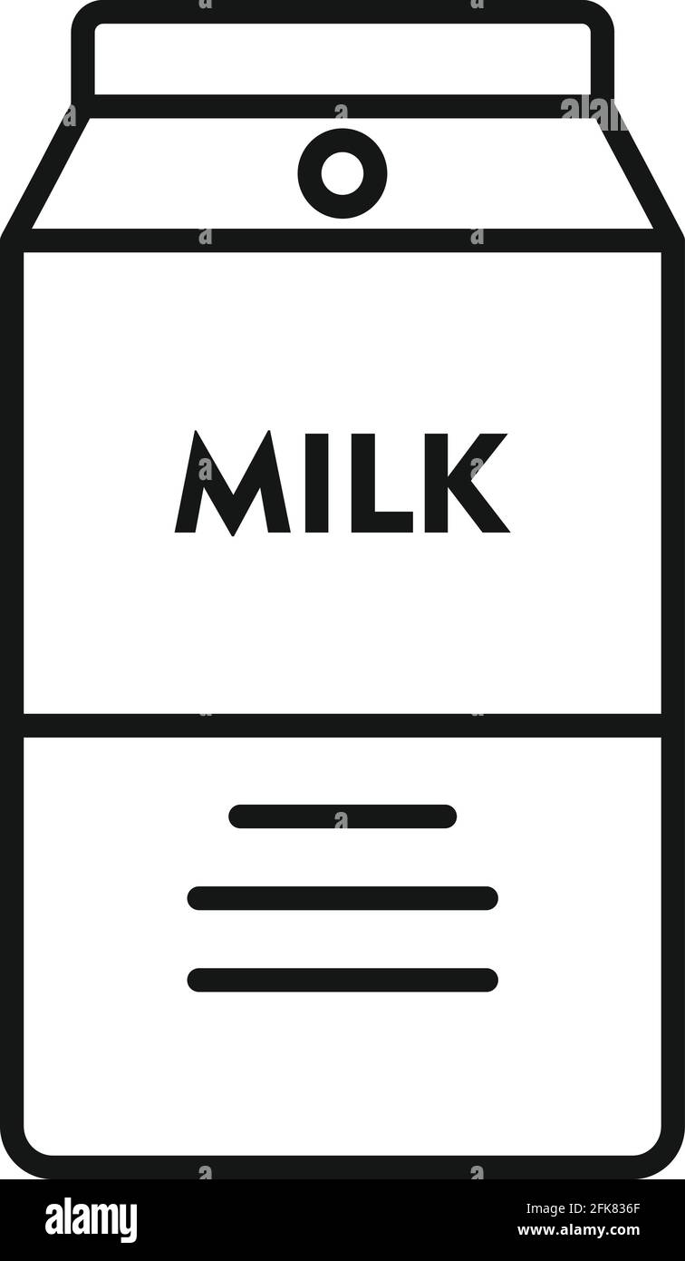 Milk package icon, outline style Stock Vector Image & Art - Alamy