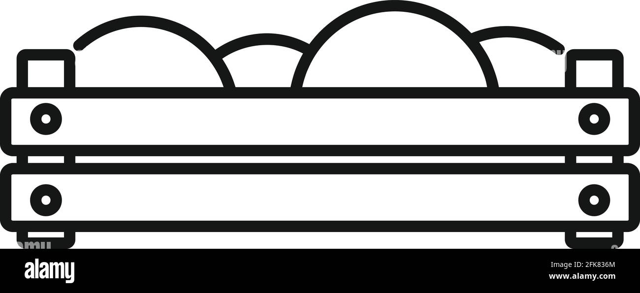 Fruits crate icon Stock Vector Images - Alamy