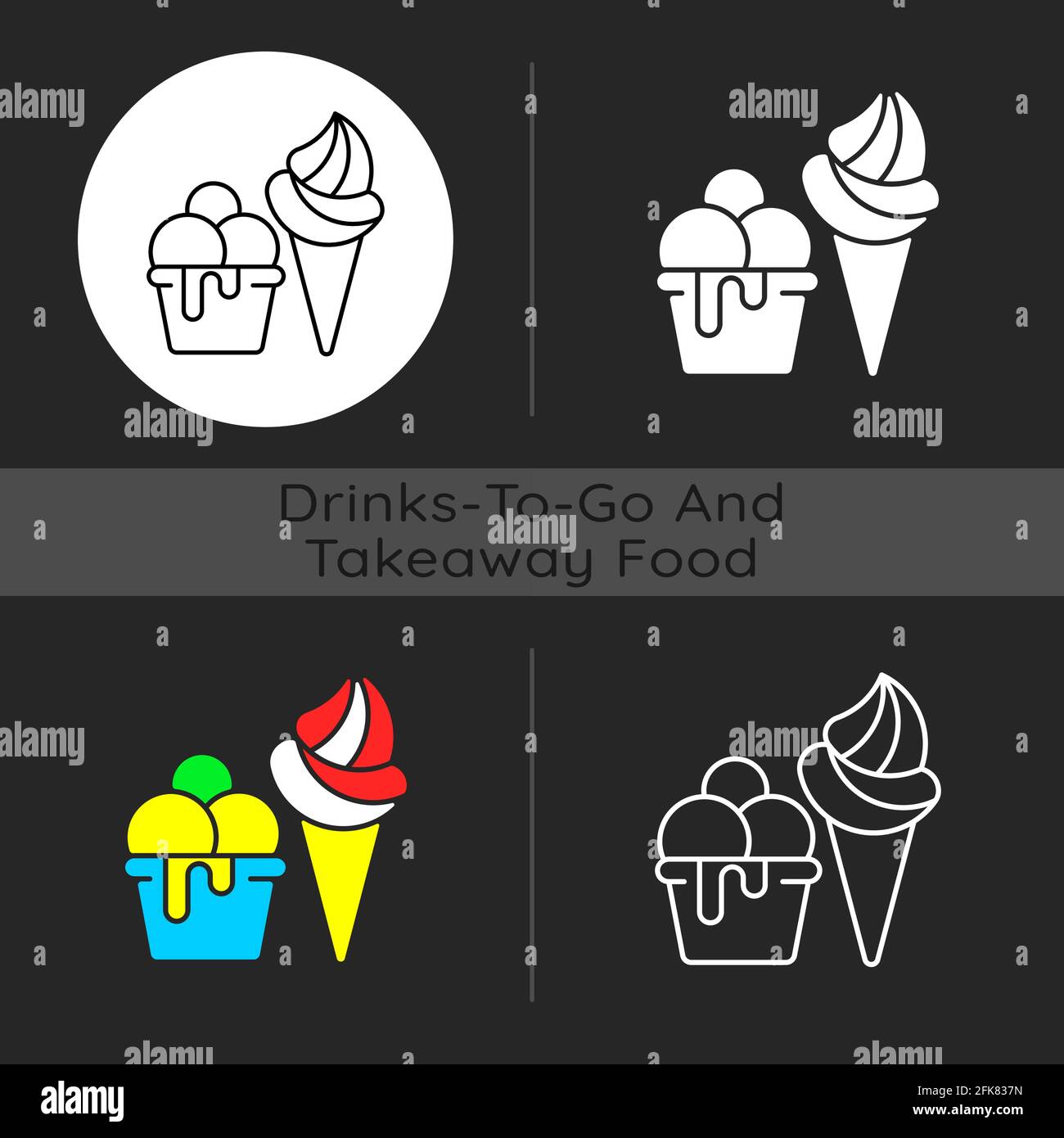 Ice cream go icon Stock Vector Images - Alamy