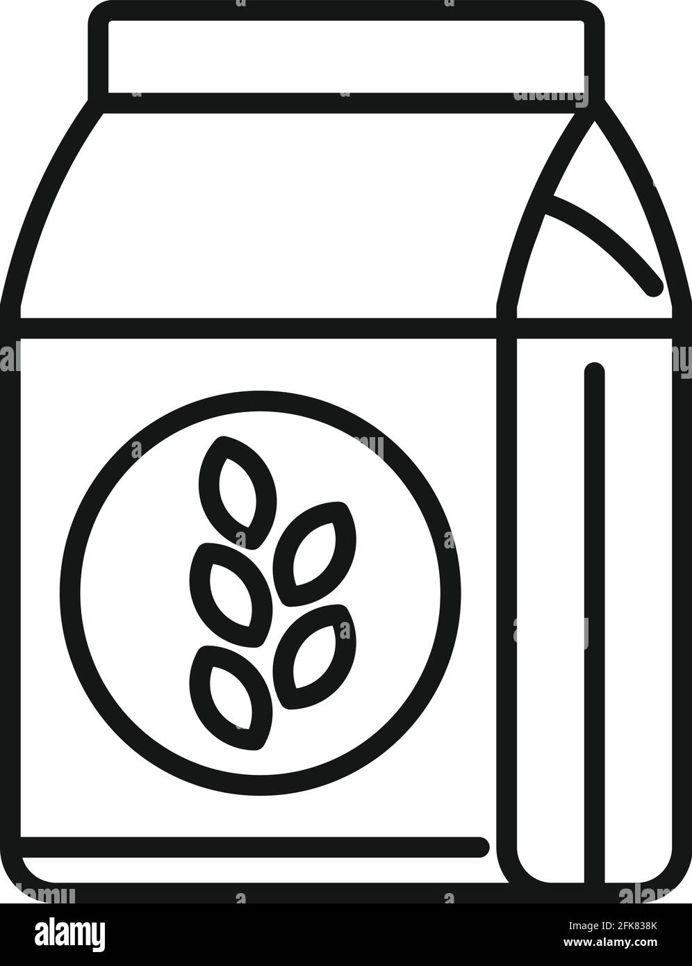 Flour pack icon, outline style Stock Vector Image & Art - Alamy