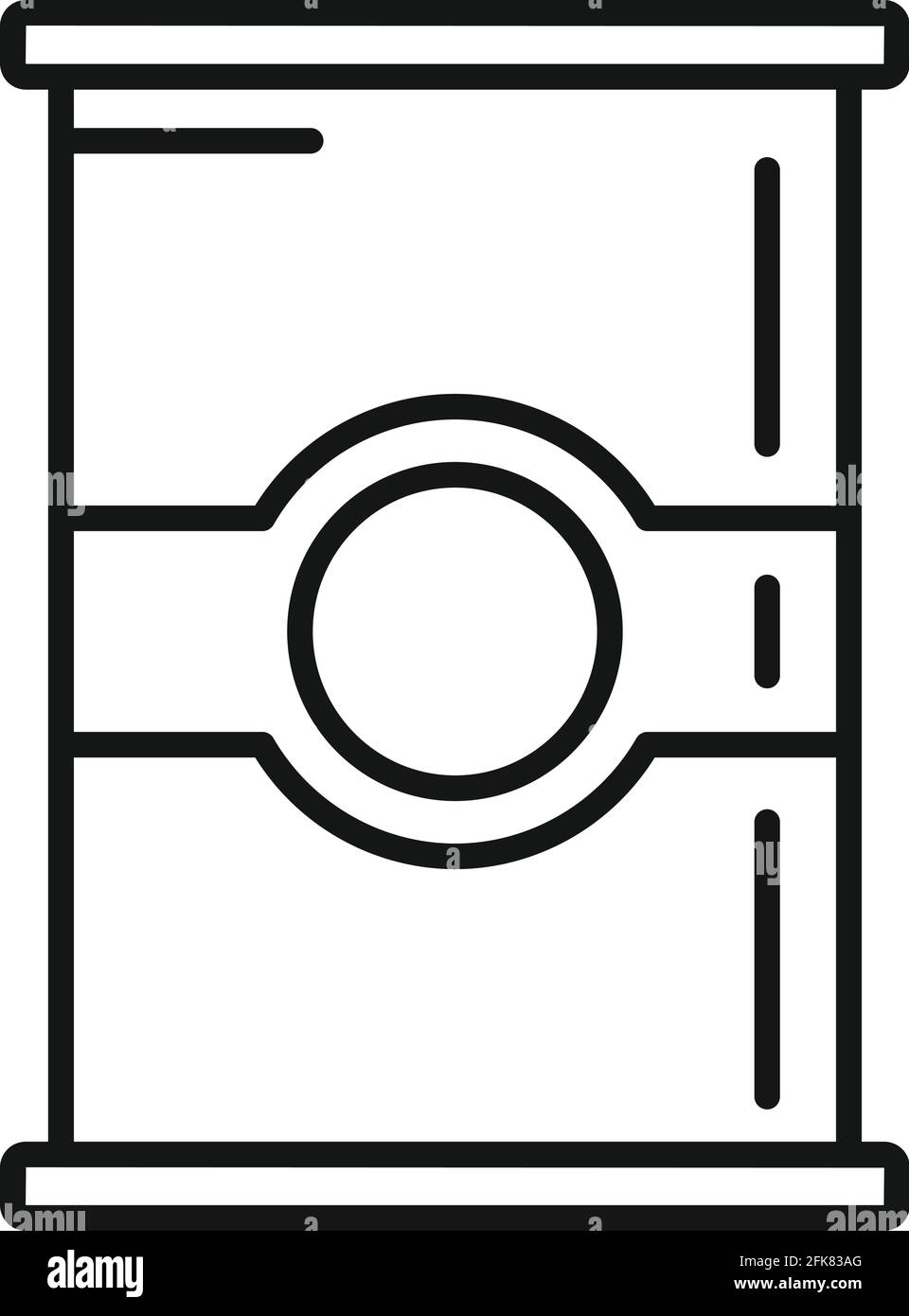 Flour plate icon outline Cut Out Stock Images & Pictures - Alamy