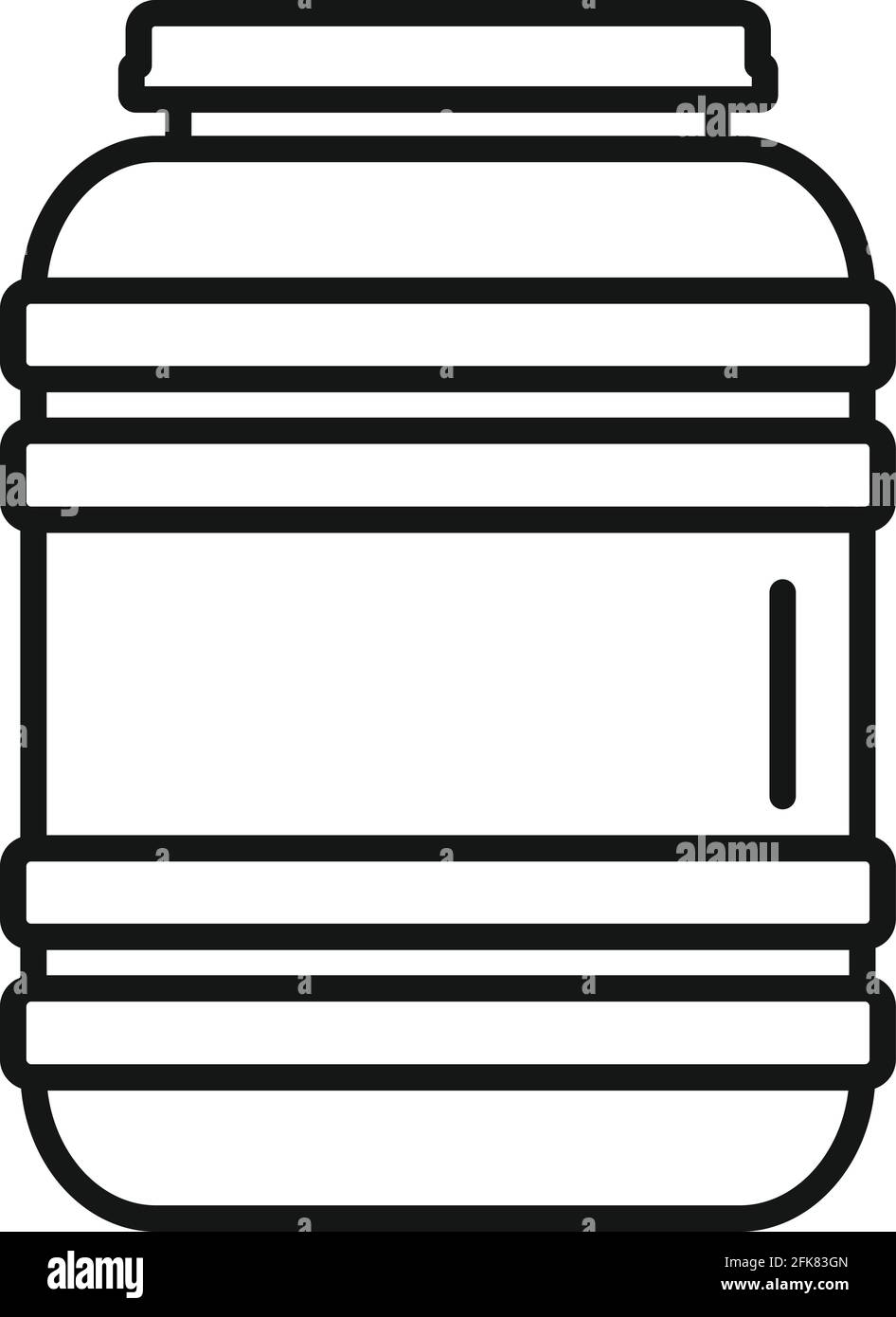 Plastic barrel icon, outline style Stock Vector Image & Art - Alamy