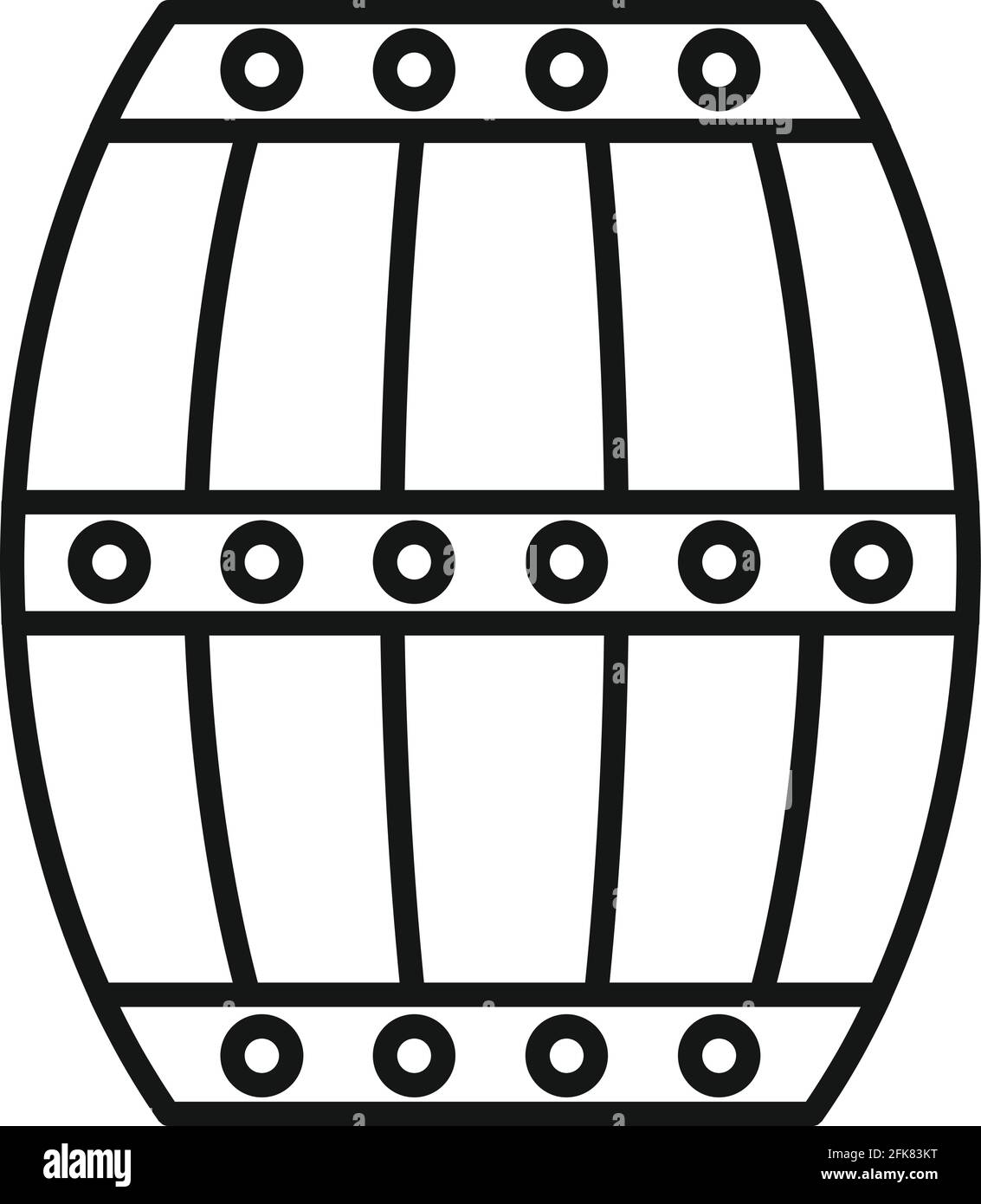 Wood barrel icon, outline style Stock Vector Image & Art - Alamy