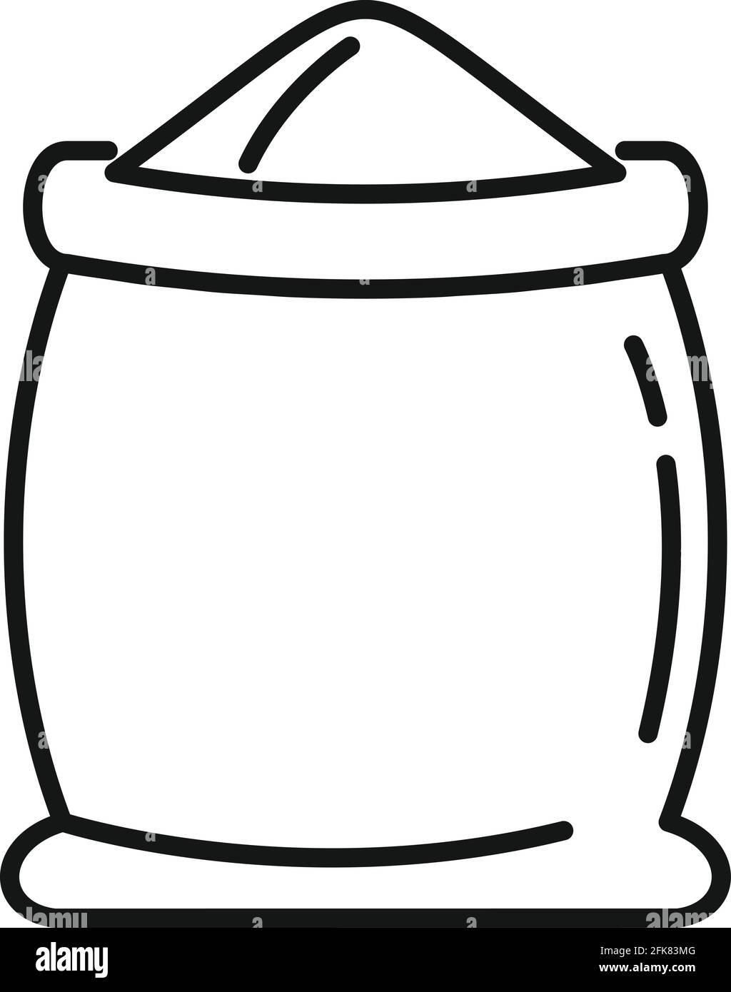 Open flour sack icon, outline style Stock Vector Image & Art - Alamy