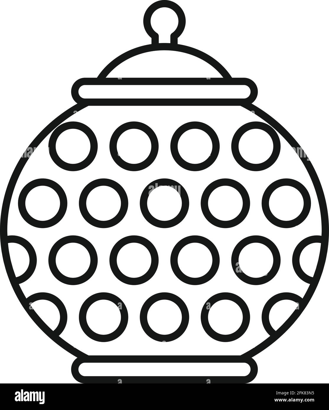 Food ceramic pot icon, outline style Stock Vector Image & Art - Alamy