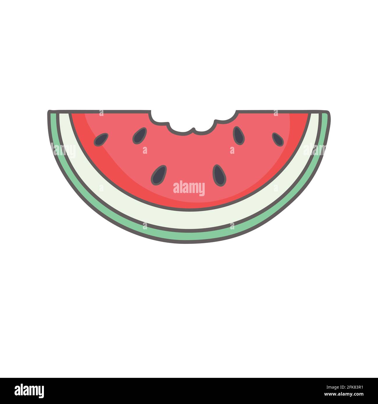 Cartoon watermelon slice hi-res stock photography and images - Alamy