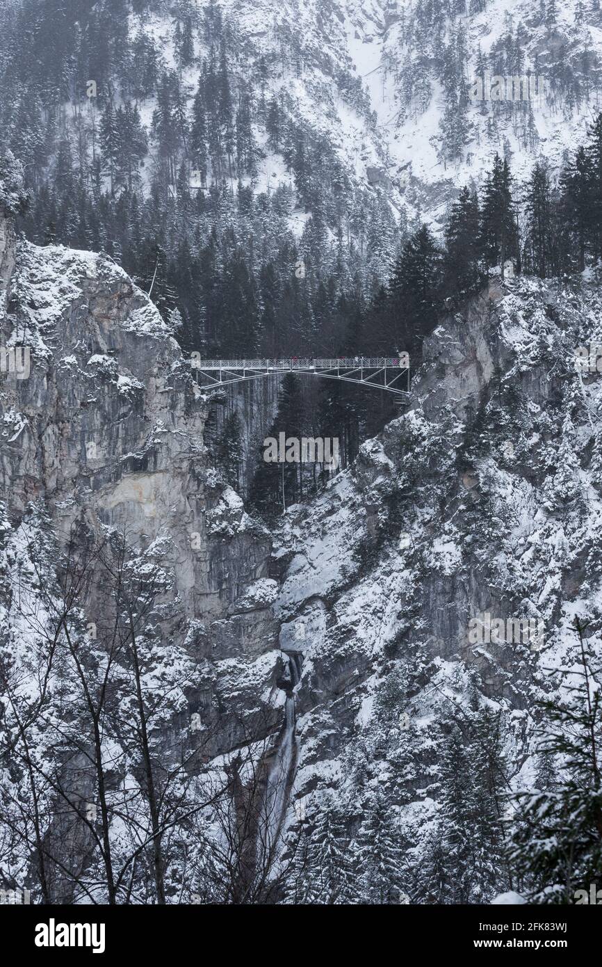 Neuschwanstein castle bridge hi-res stock photography and images - Alamy