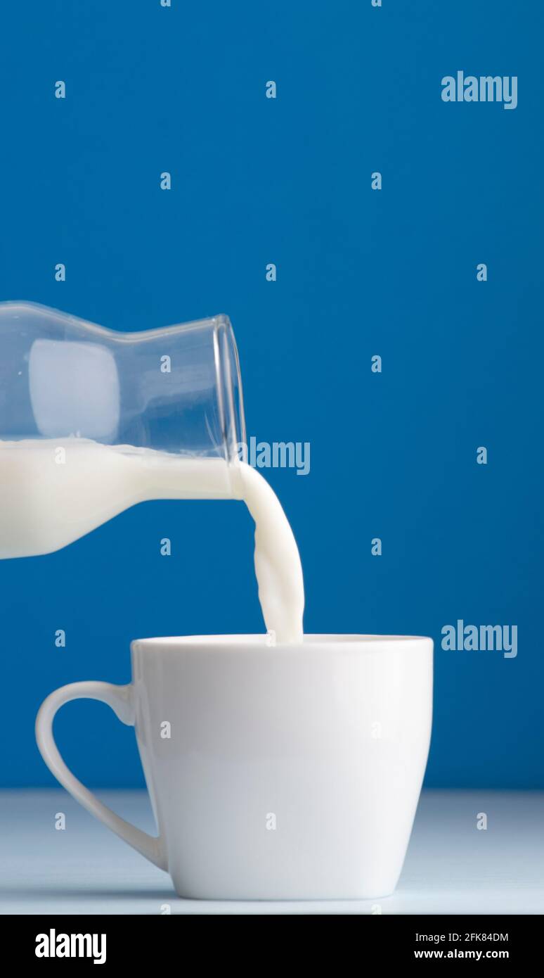Half Full Glass Of Milk