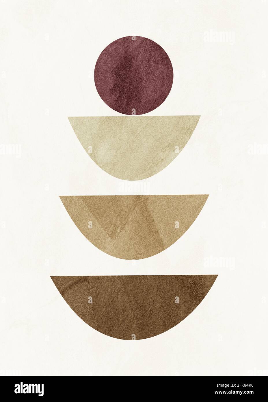 Organic And Geometric Shapes In Art