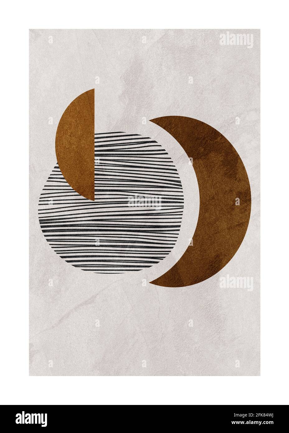 Organic And Geometric Shapes In Art