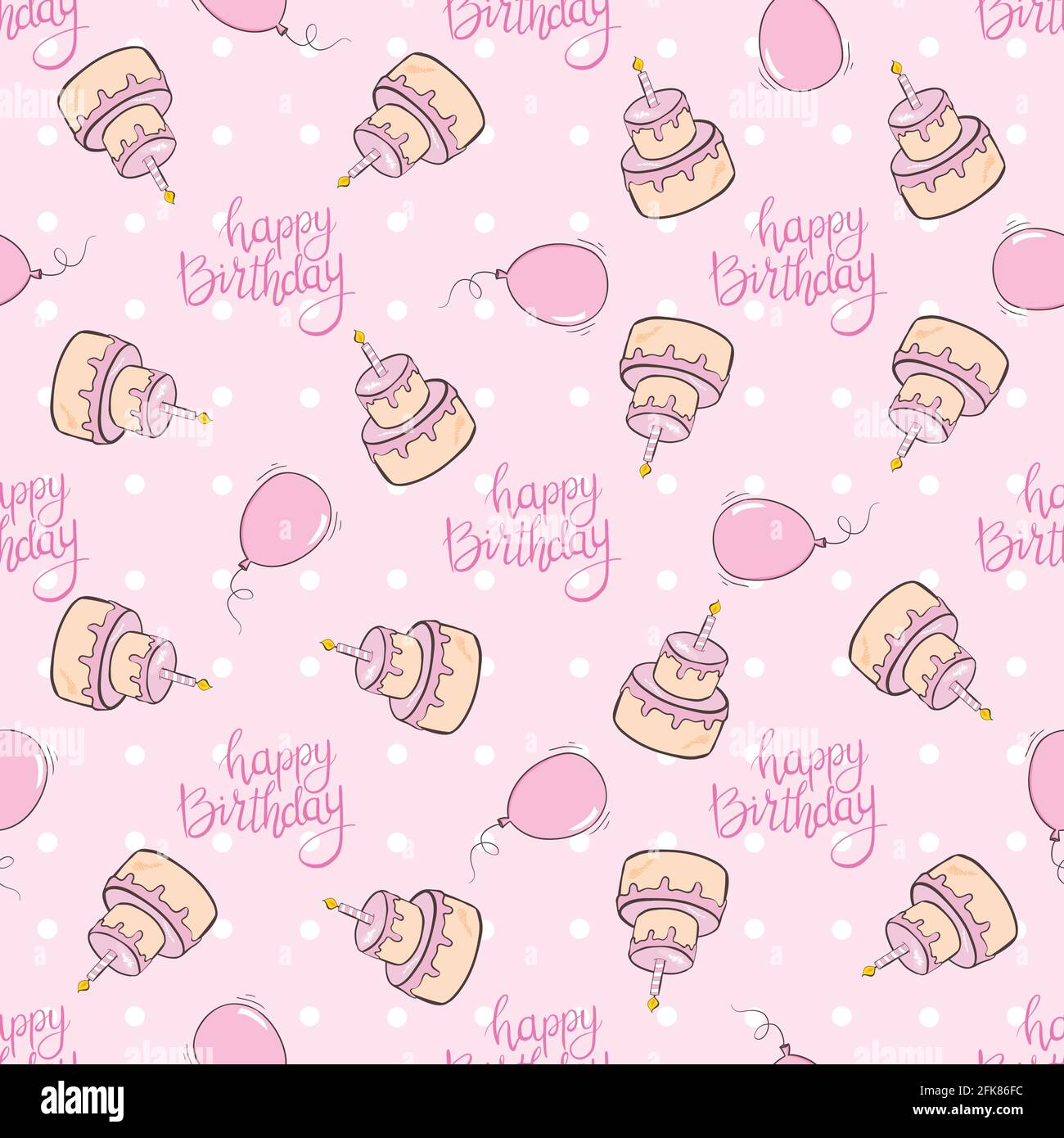 Happy birthday pattern hi-res stock photography and images - Alamy