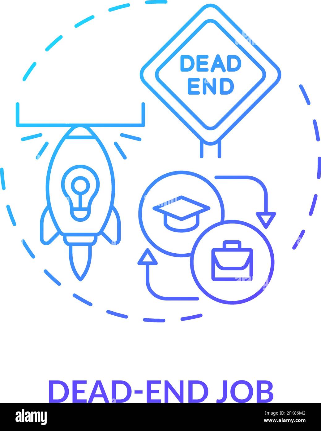 Dead end job Stock Vector Images - Alamy