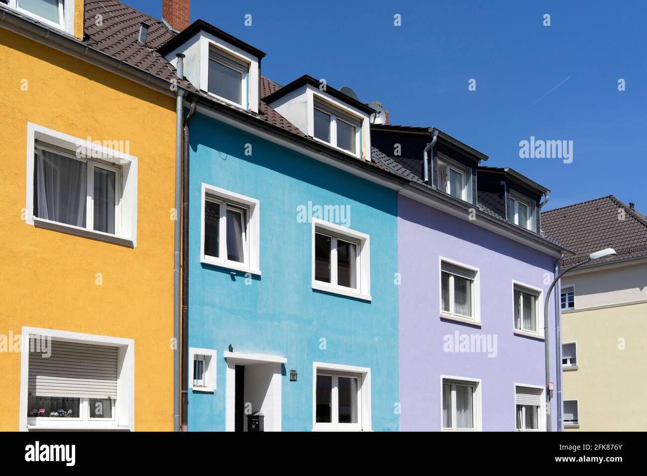 Post-war apartment blocks in a German city Stock Photo - Alamy