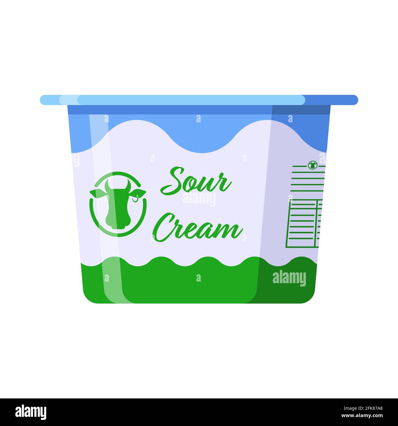 Flat style dairy product icon for template, symbol, logo, stickers ...