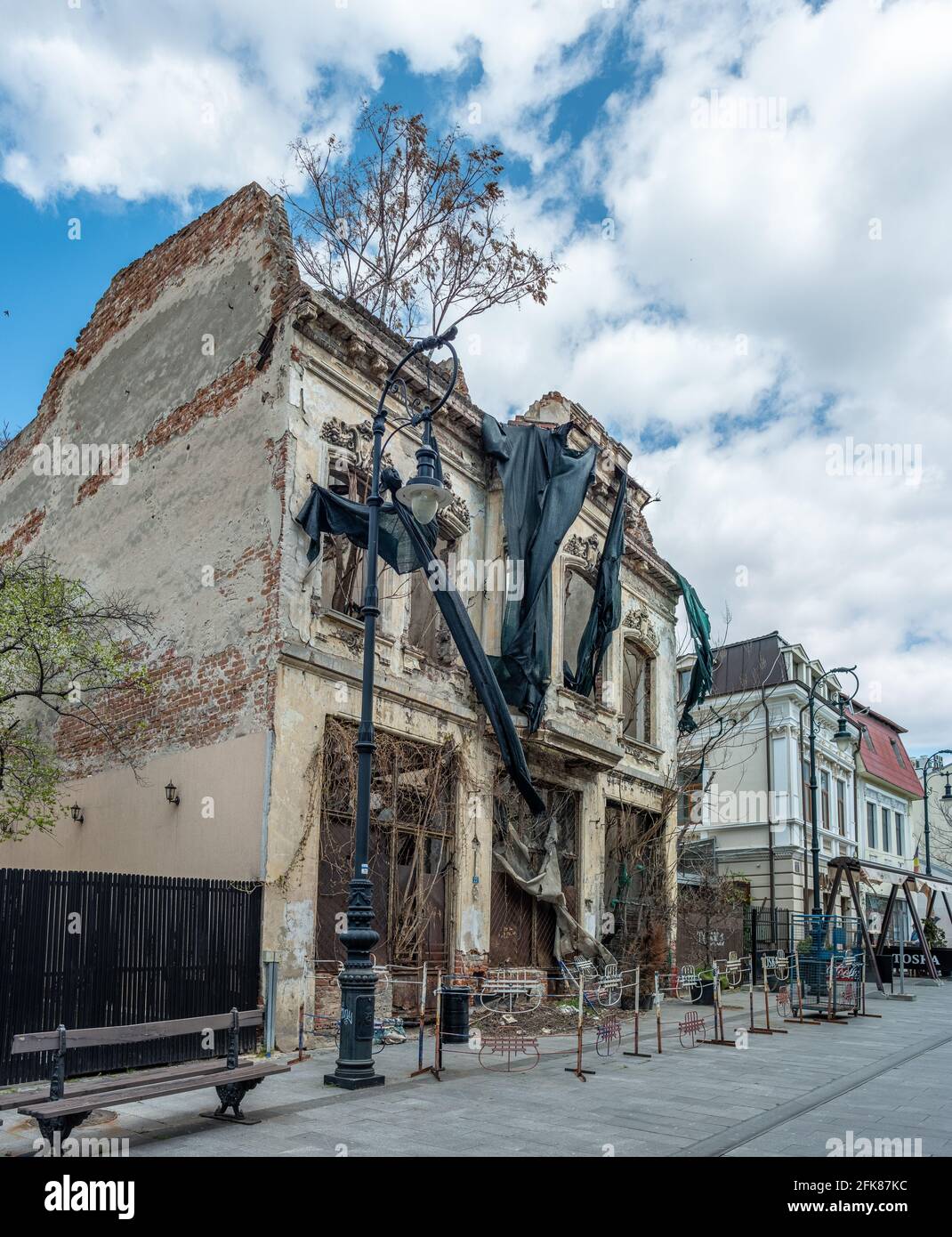 Lost places, historical architecture after the communist era, downtown ...