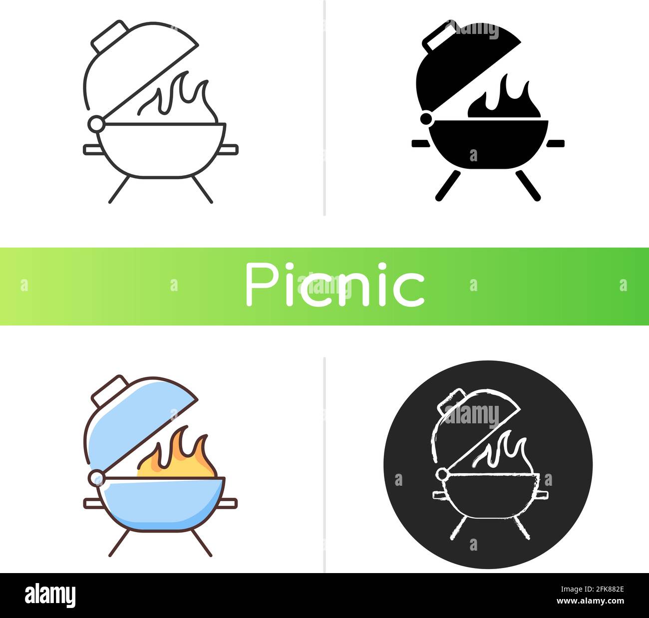Bbq grill icon Stock Vector Image & Art - Alamy