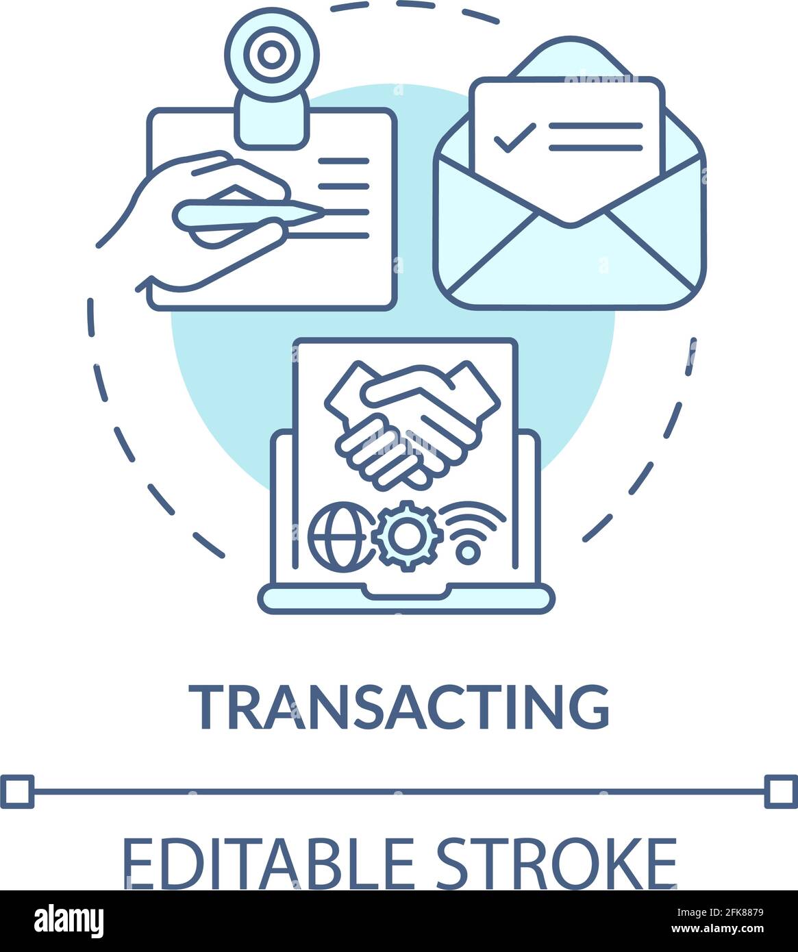 Transacting Stock Vector Images - Alamy