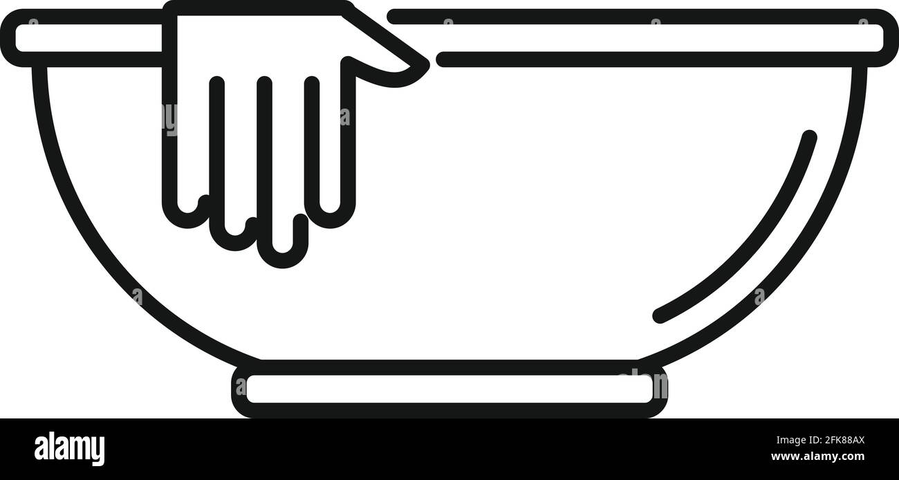 Wash basin icon, outline style Stock Vector Image & Art - Alamy
