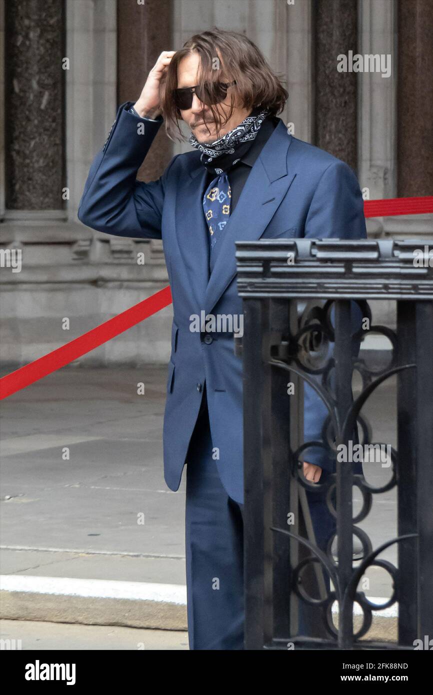London - Britain - 20200709 Johnny Depp at The Royal Courts of ...