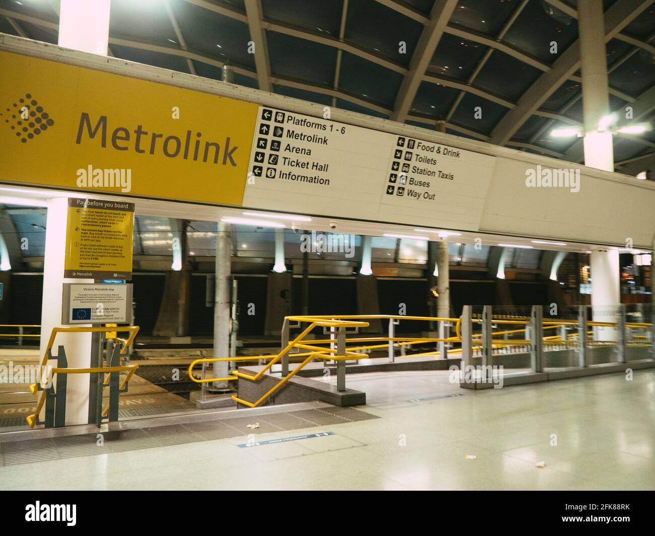 Manchester at night Stock Photo - Alamy