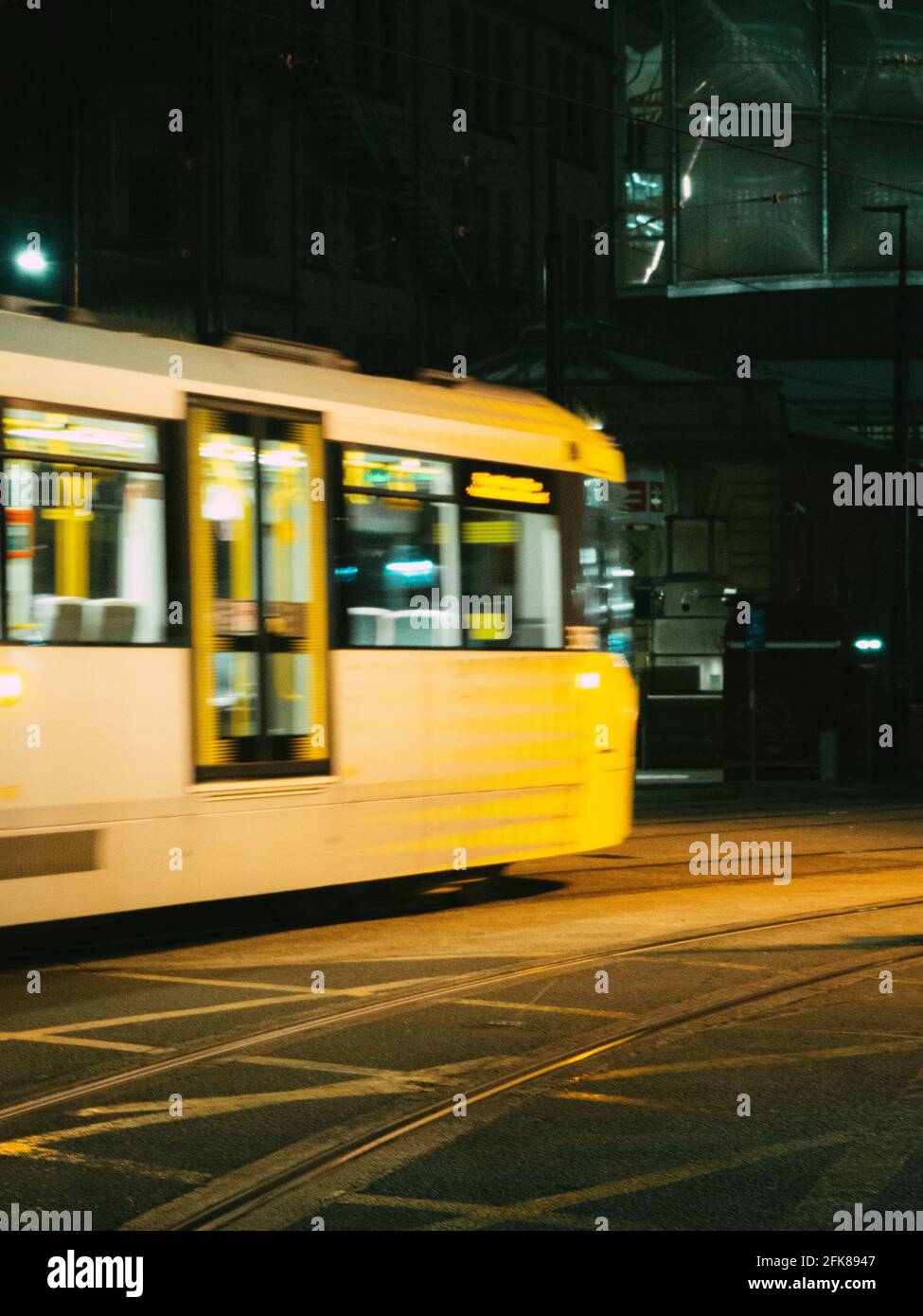 Manchester at night Stock Photo - Alamy