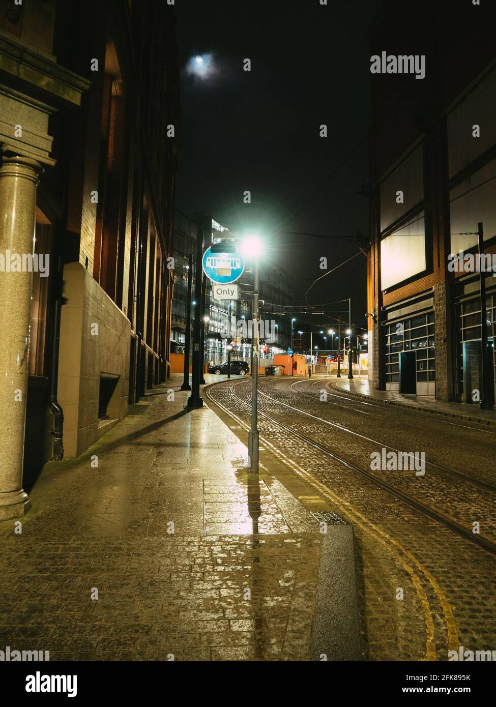 Manchester at night Stock Photo - Alamy