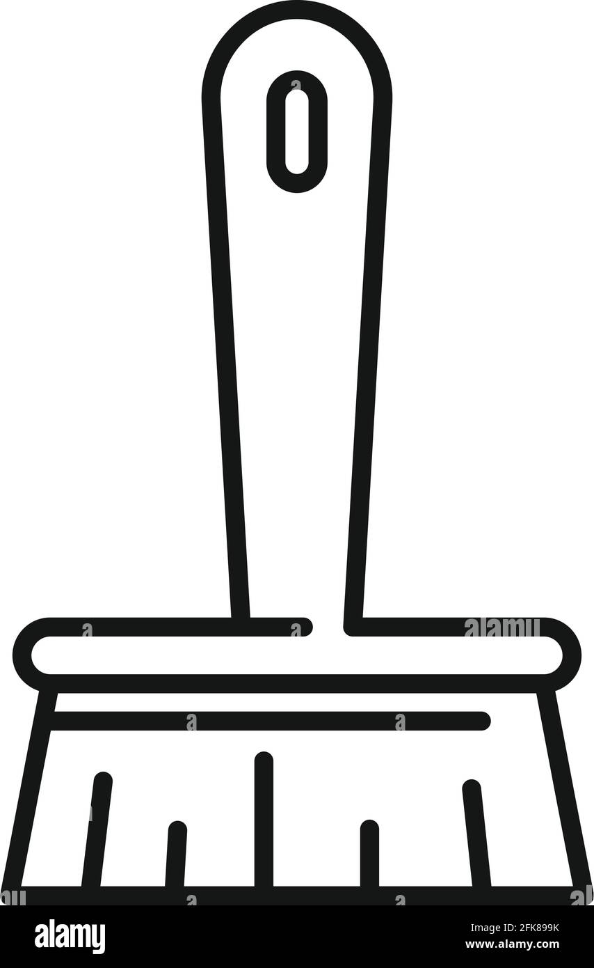 Cleaner brush icon, outline style Stock Vector Image & Art - Alamy