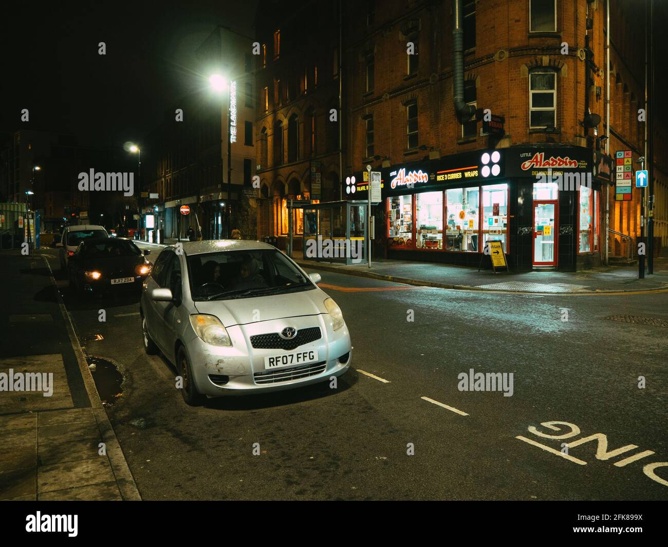 Manchester at night Stock Photo - Alamy
