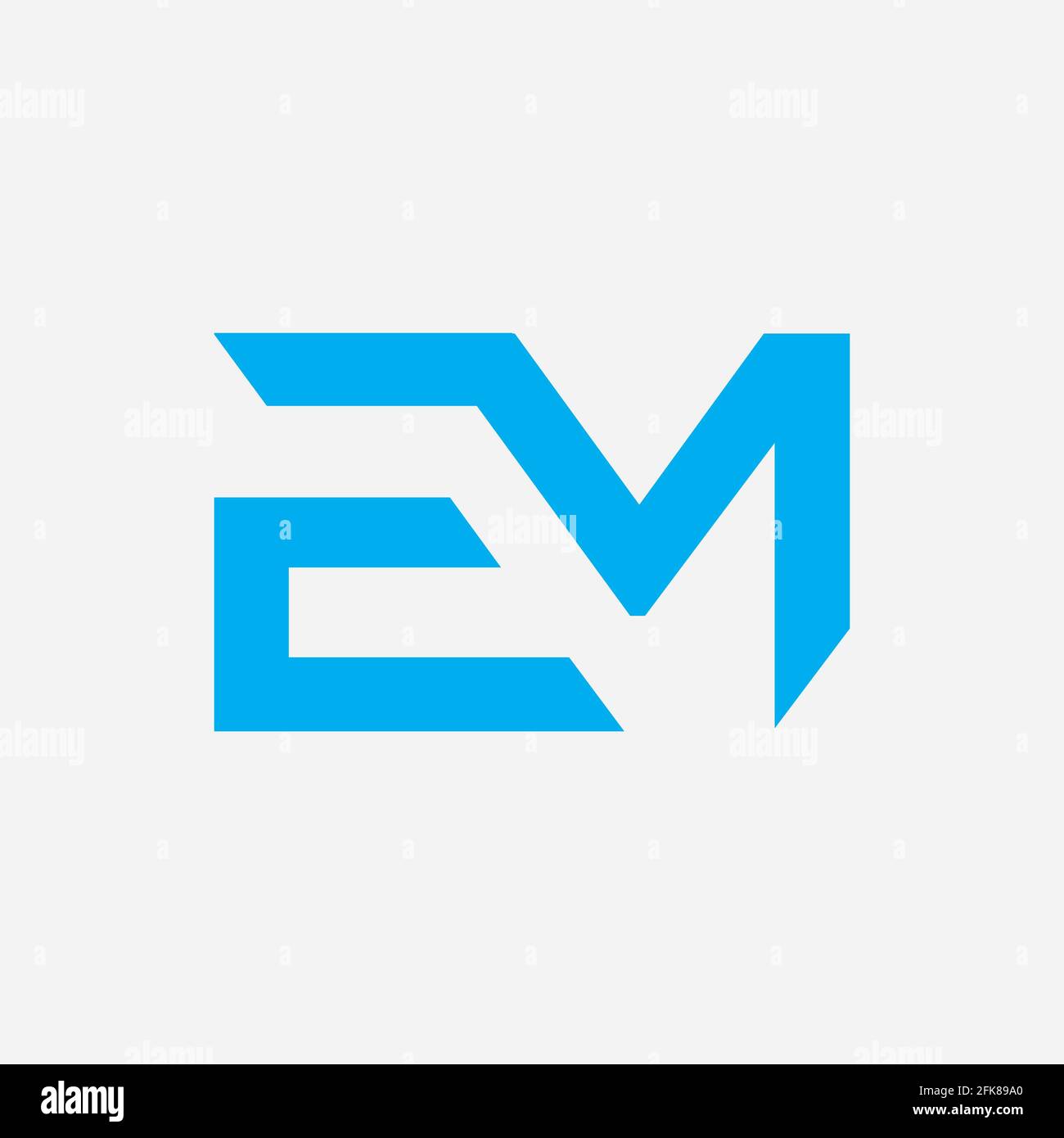 EM, ME Logo Design Template Vector Graphic Branding Element Stock Photo ...