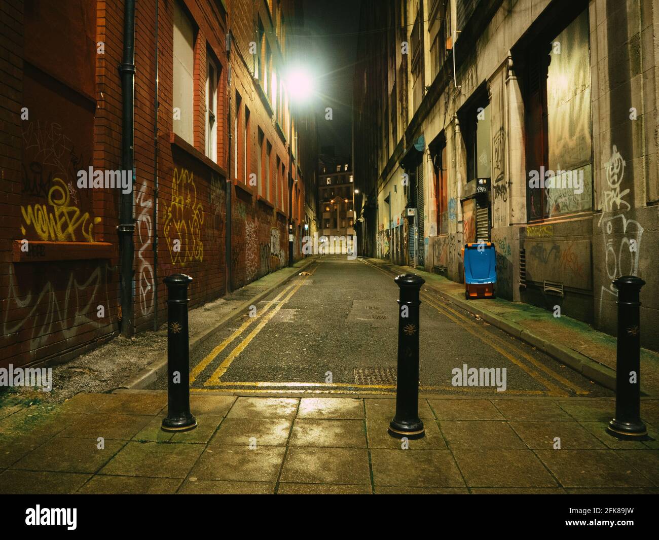 Manchester at night Stock Photo - Alamy