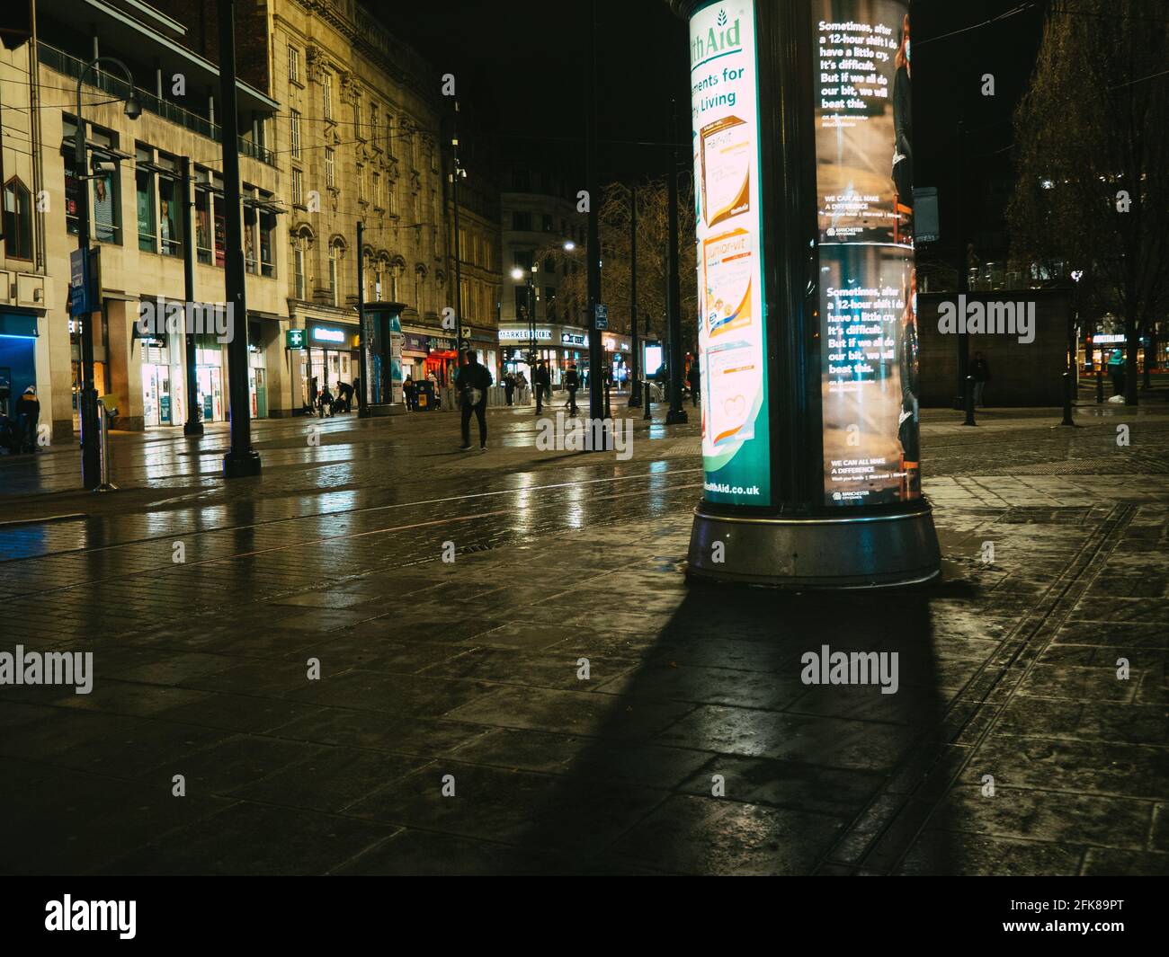 Manchester at night Stock Photo - Alamy