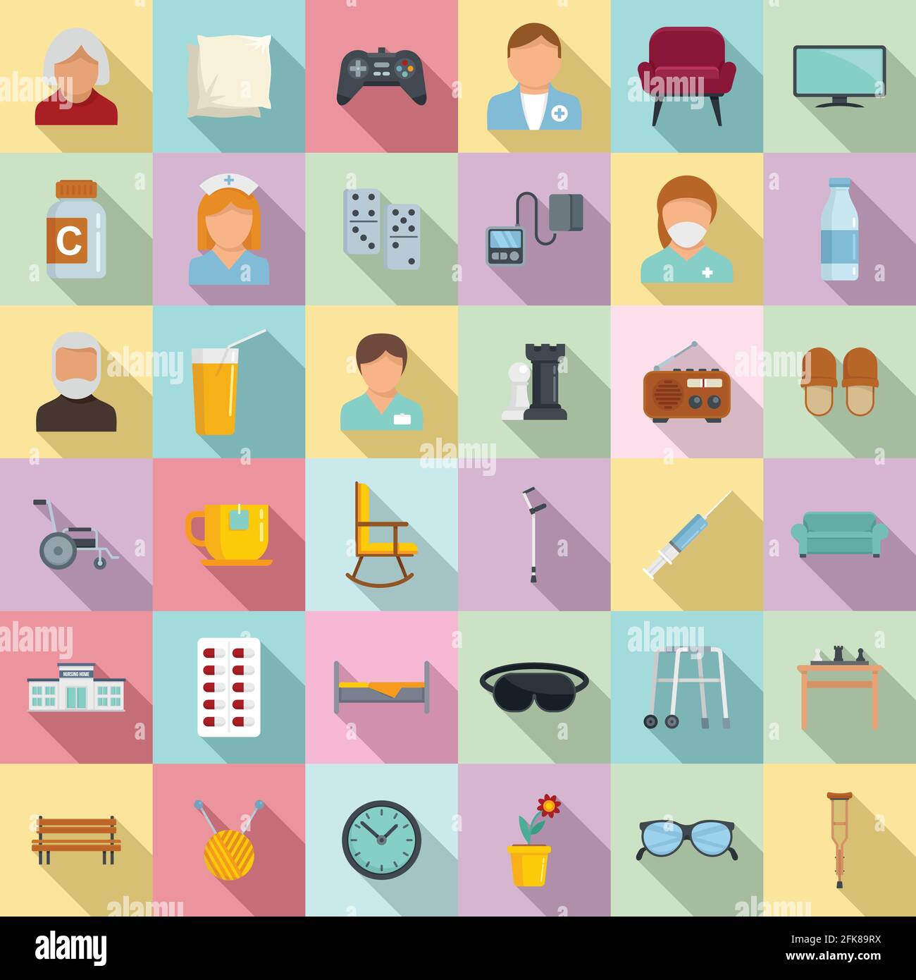 Nursing icons hi-res stock photography and images - Alamy