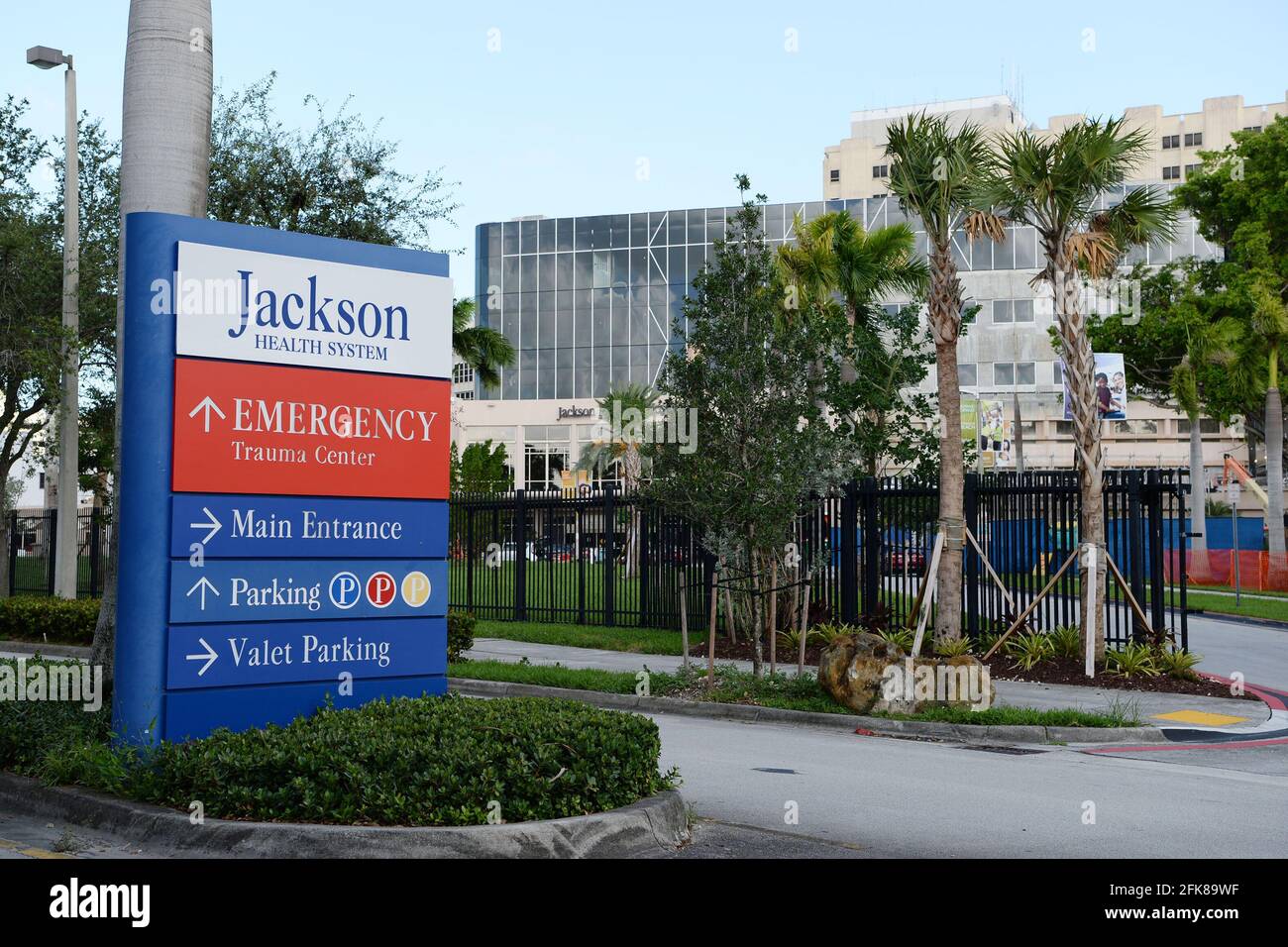Miami - FL - 20200724-A general view of Jackson Memorial Hospital as ...